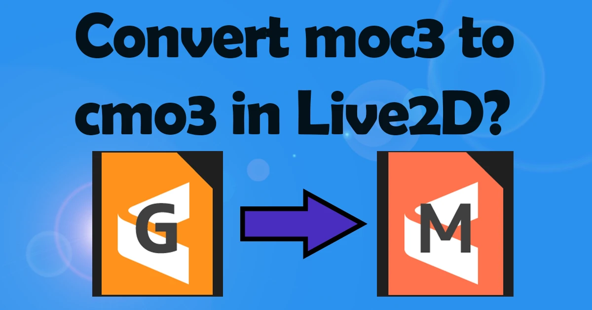 Can I convert moc3 to cmo3 in Live2D? | ShiraLive2D